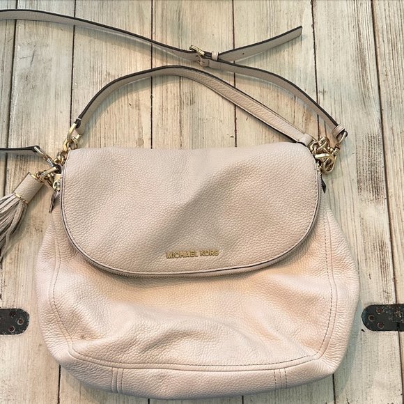 Michael Kors | Bags | Michael Kors Cream Colored Shoulder Bag With ...